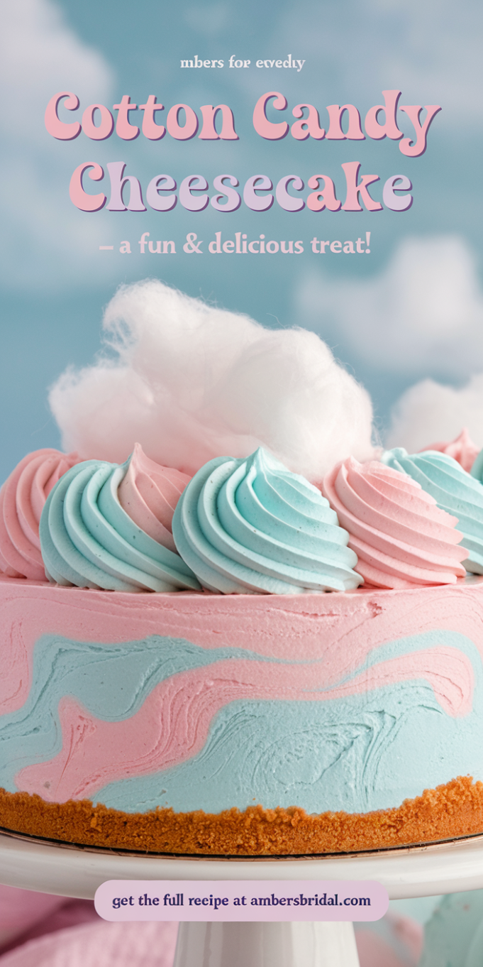 Cotton Candy Cheesecake: A Whimsical and Sweet Delight