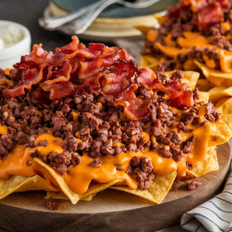 BBQ Bacon Cheeseburger Nachos: Easy & Delicious