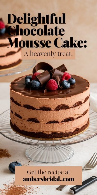 Delightful Chocolate Mousse Cake: A Heavenly Treat
