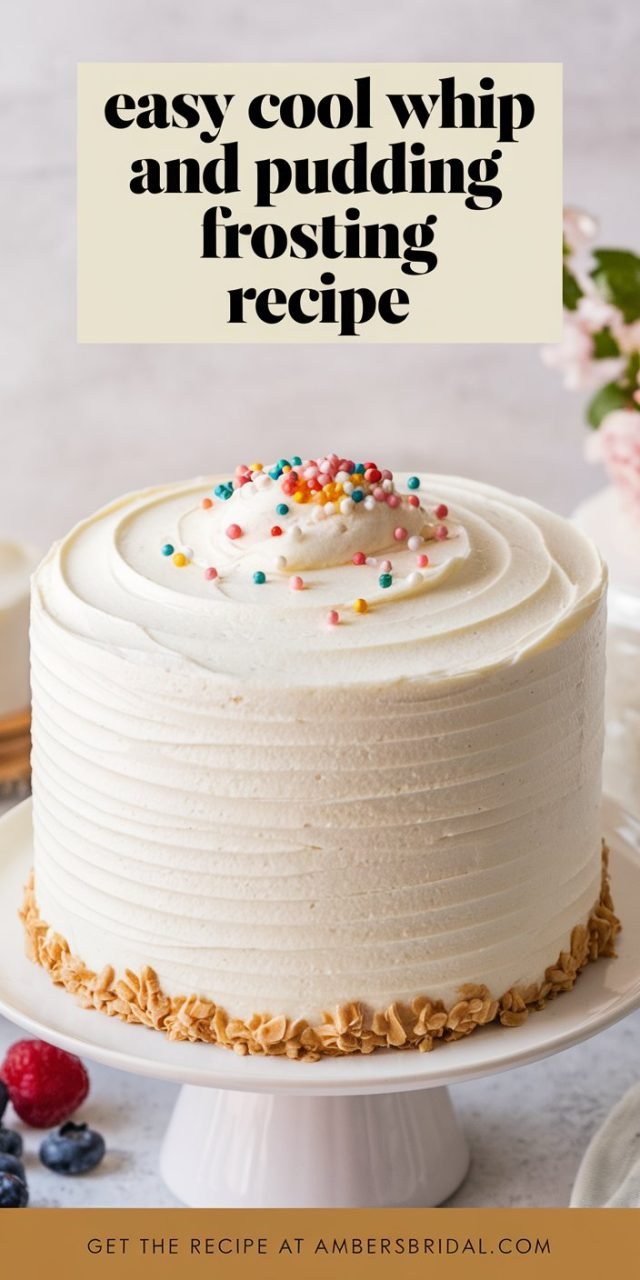 Easy Cool Whip and Pudding Frosting Recipe