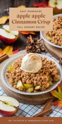 Easy Homemade Apple Cinnamon Crisp: Fall Dessert Recipe