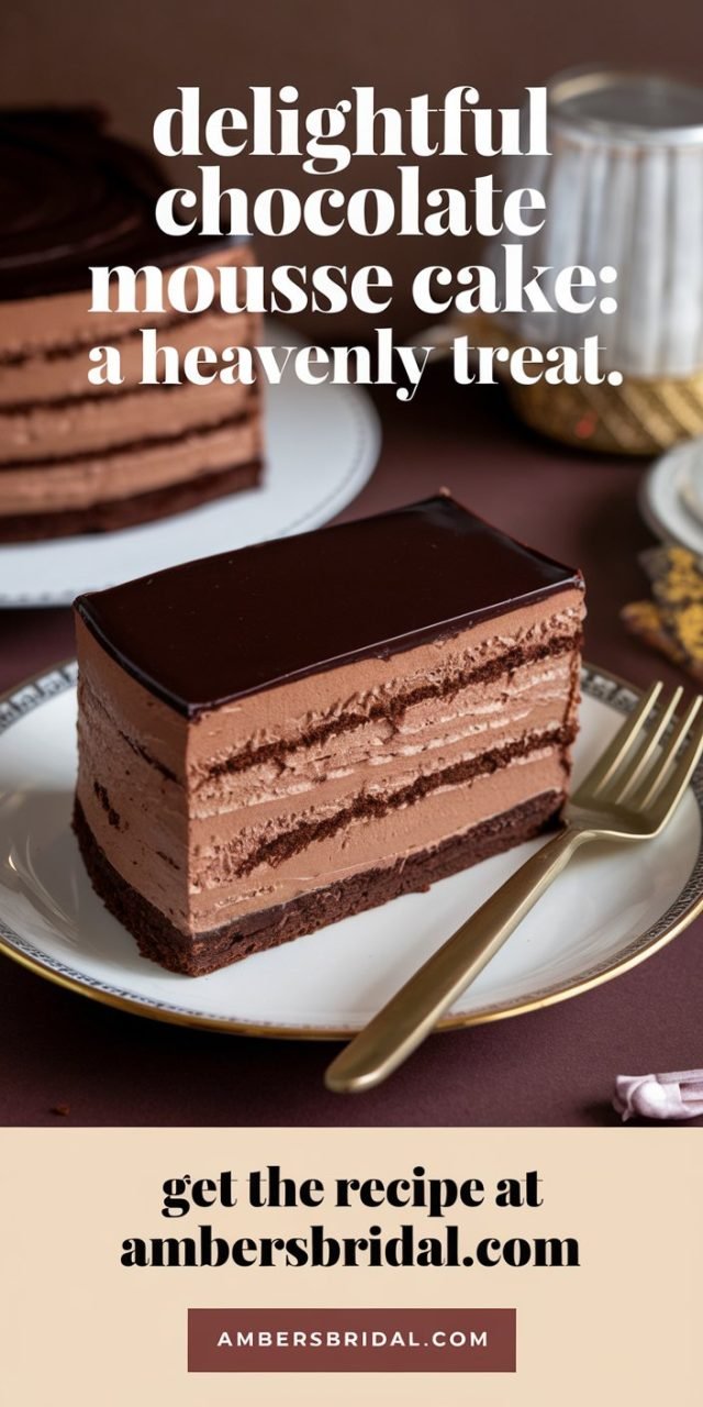 Delightful Chocolate Mousse Cake: A Heavenly Treat