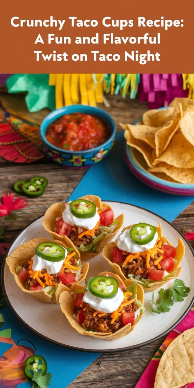 Crunchy Taco Cups Recipe: A Fun and Flavorful Twist on Taco Night