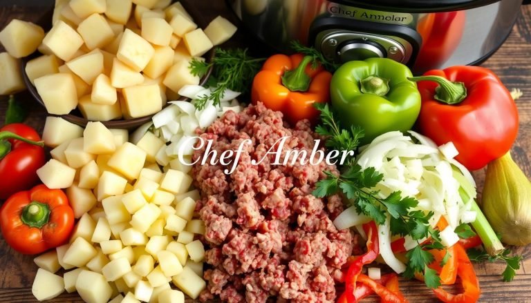 Crockpot Creamy Potato & Hamburger Soup | Easy Recipe