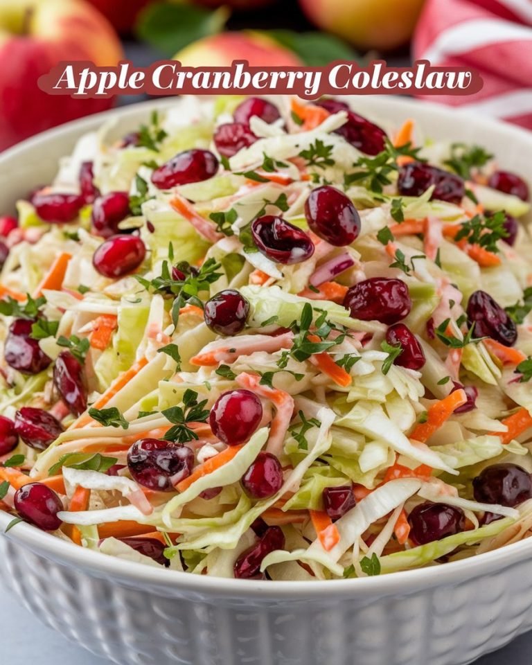 Perfect Apple Cranberry Coleslaw Recipe