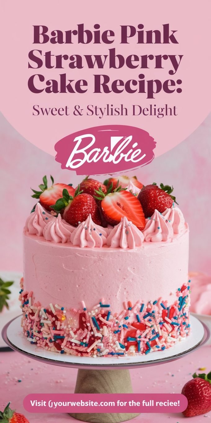 Barbie Pink Strawberry Cake Recipe: Sweet & Stylish Delight