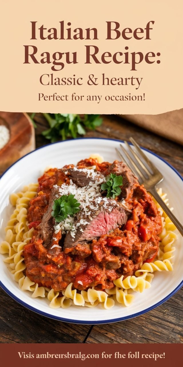 Italian Beef Ragu Recipe: Classic & Hearty