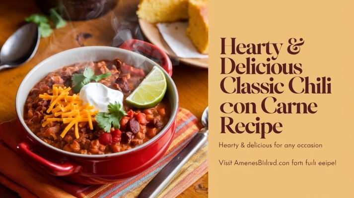 Classic Chili Con Carne Recipe: Hearty & Delicious