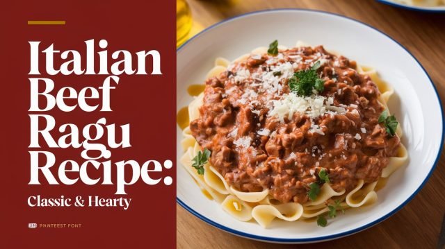 Italian Beef Ragu Recipe: Classic & Hearty