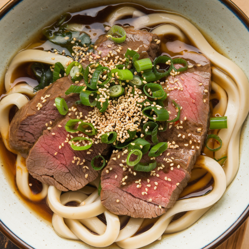 Quick & Easy Beef Udon Recipe - Amber's Kitchen Chronicles