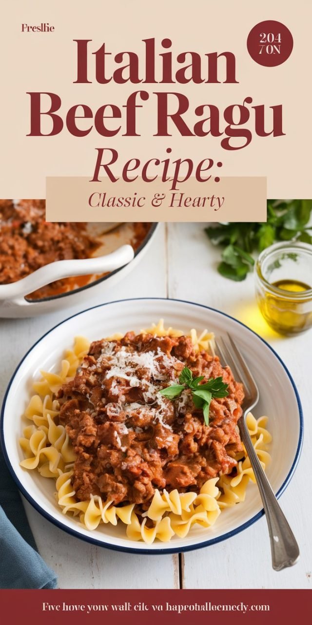 Italian Beef Ragu Recipe: Classic & Hearty
