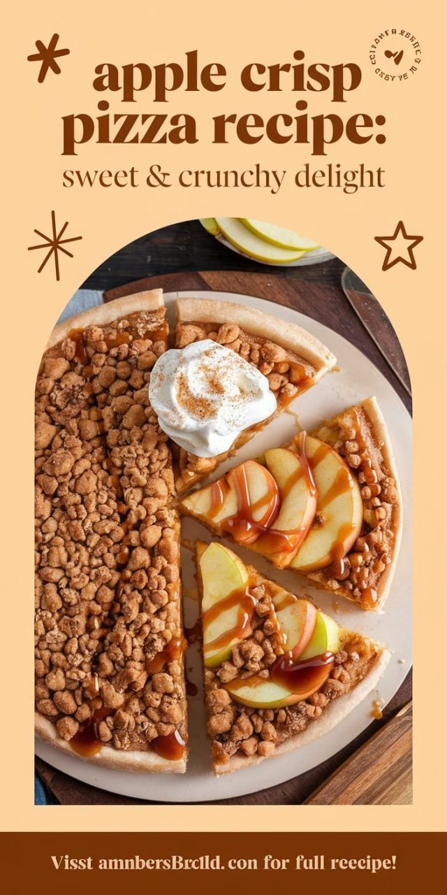 Apple Crisp Pizza Recipe: Sweet & Crunchy Delight