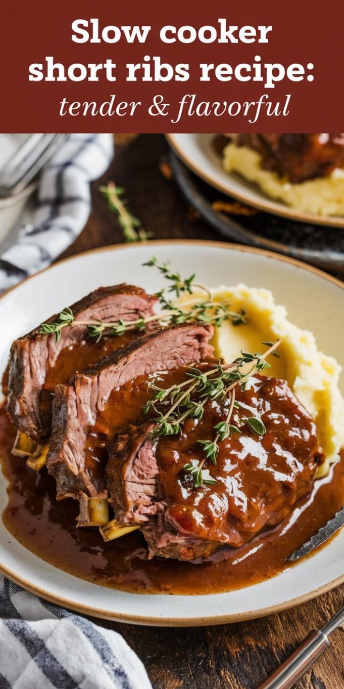 Slow Cooker Short Ribs Recipe: Tender & Flavorful