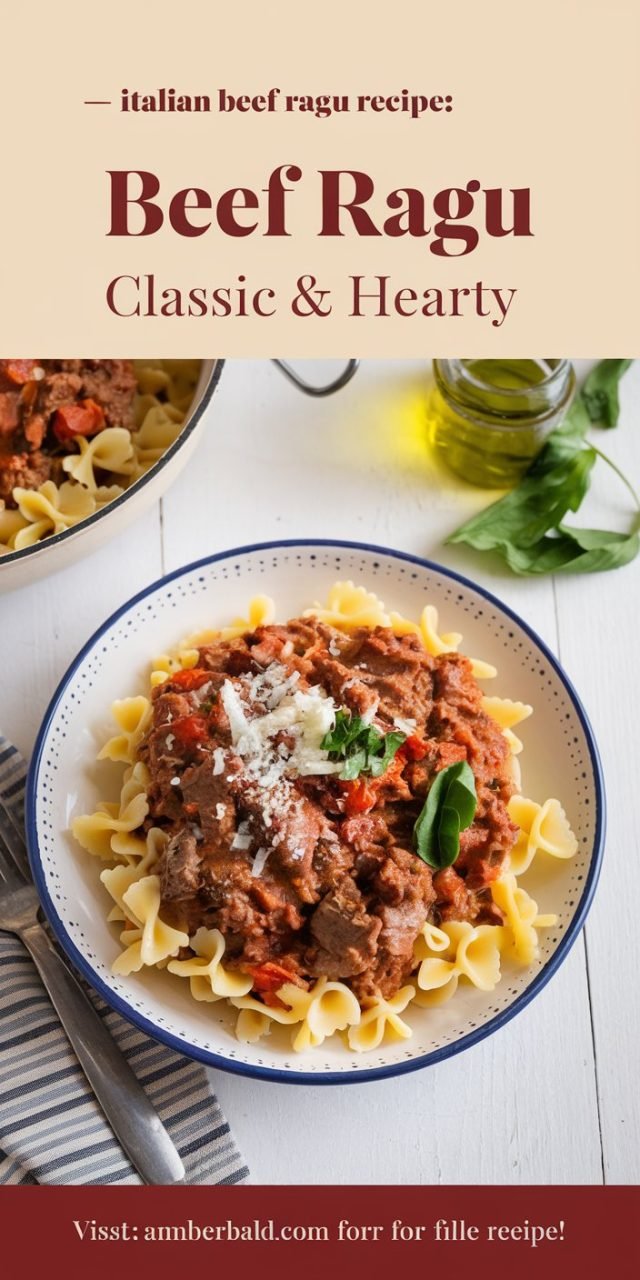 Italian Beef Ragu Recipe: Classic & Hearty