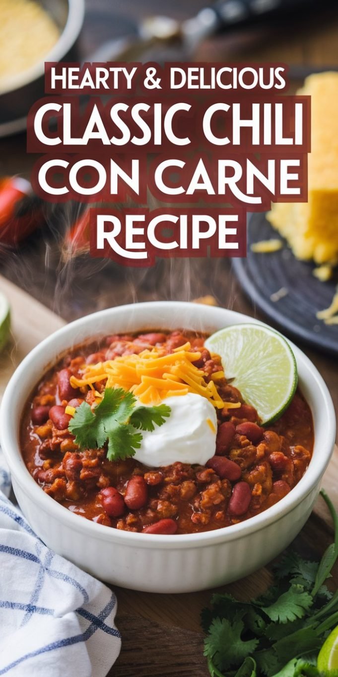 Classic Chili Con Carne Recipe: Hearty & Delicious