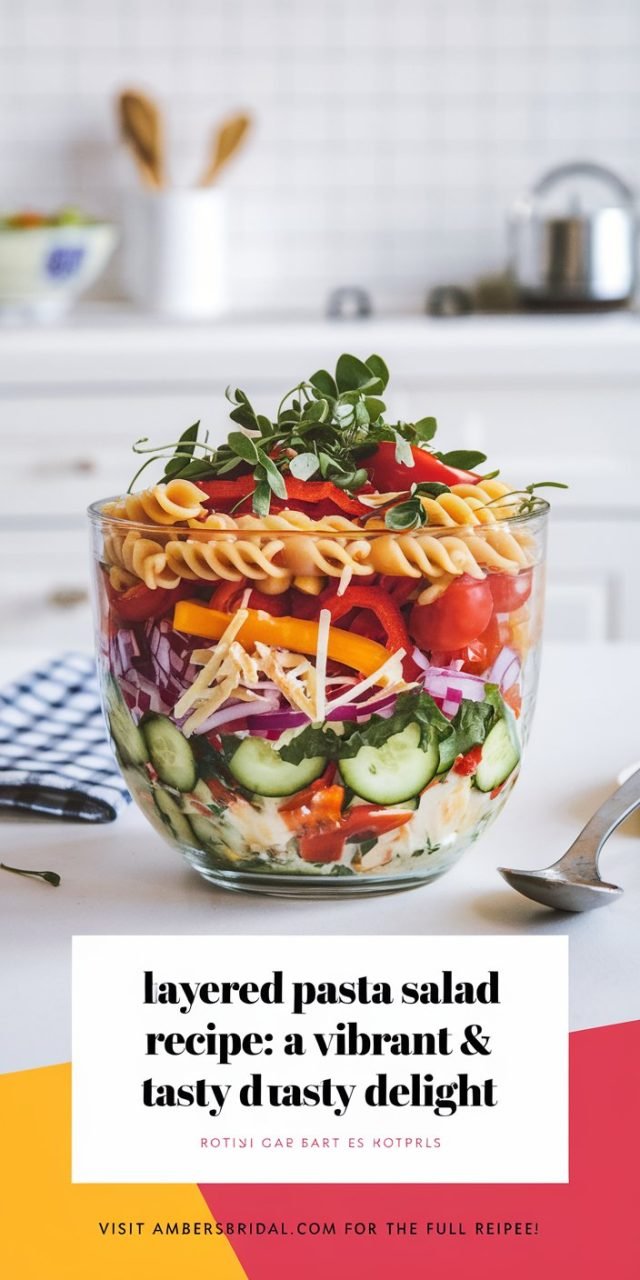 Layered Pasta Salad Recipe: A Vibrant & Tasty Delight