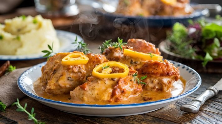 Irresistible Creamy Pepperoncini Chicken
