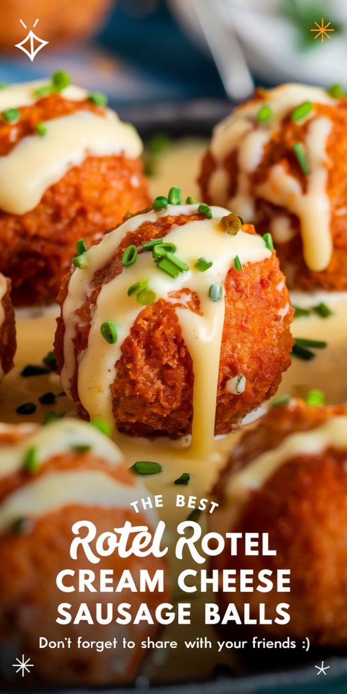 Irresistible Rotel Cream Cheese Sausage Balls