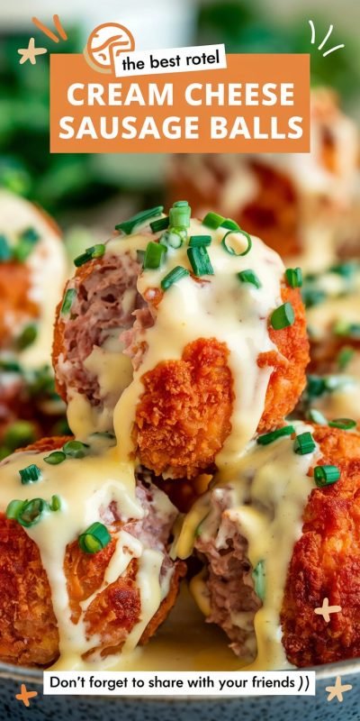 Irresistible Rotel Cream Cheese Sausage Balls