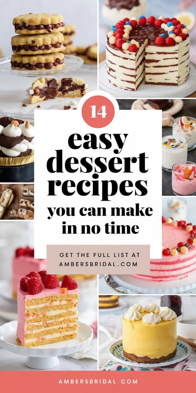 14 Easy Dessert Recipes You Can Make in No Time