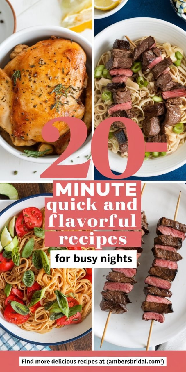 Easy 20-Minute Recipes: Delicious Meals for Busy Days