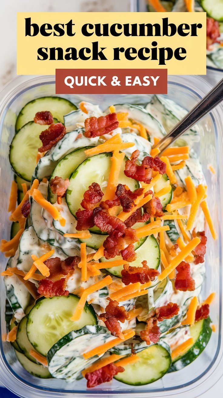 Cucumber Snack Recipe: A Nutritious Treat for Every Occasion