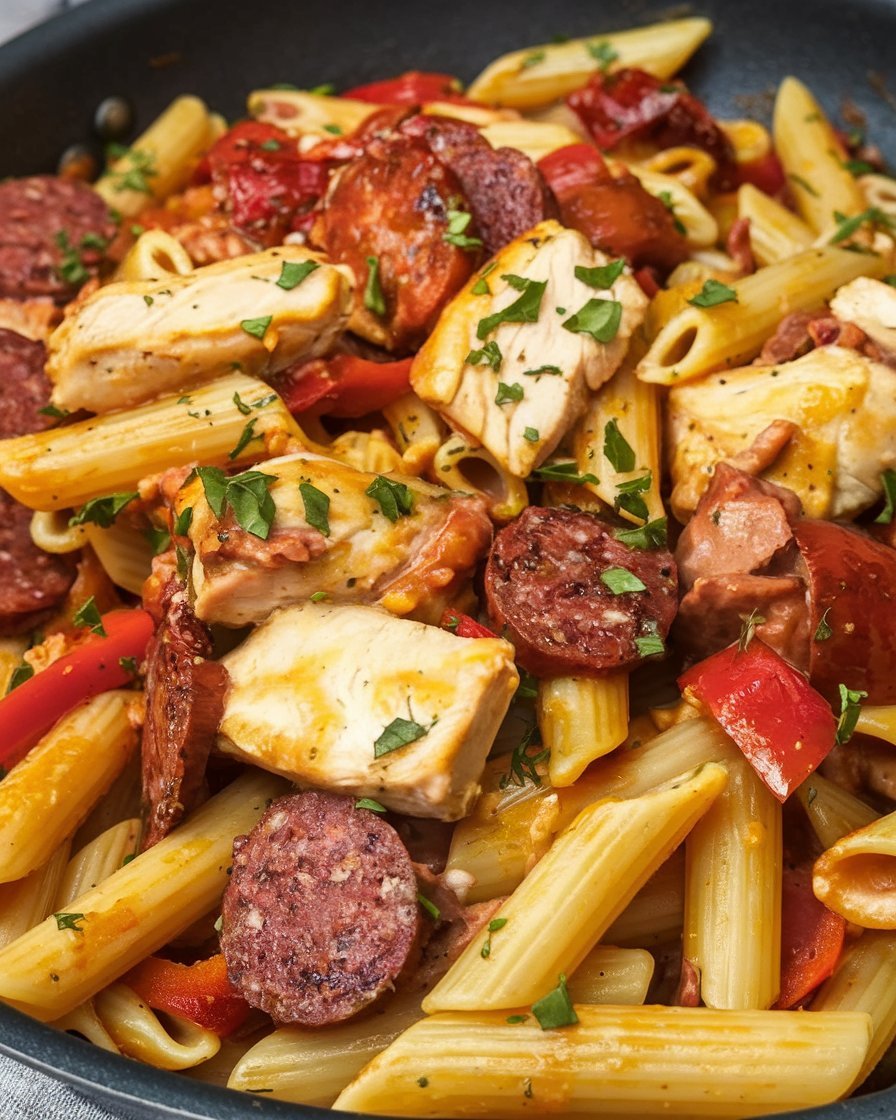 Delicious Chorizo and Halloumi Pasta Recipe