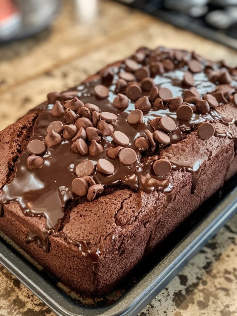 Delicious Homemade Hot Fudge Brownie Bread