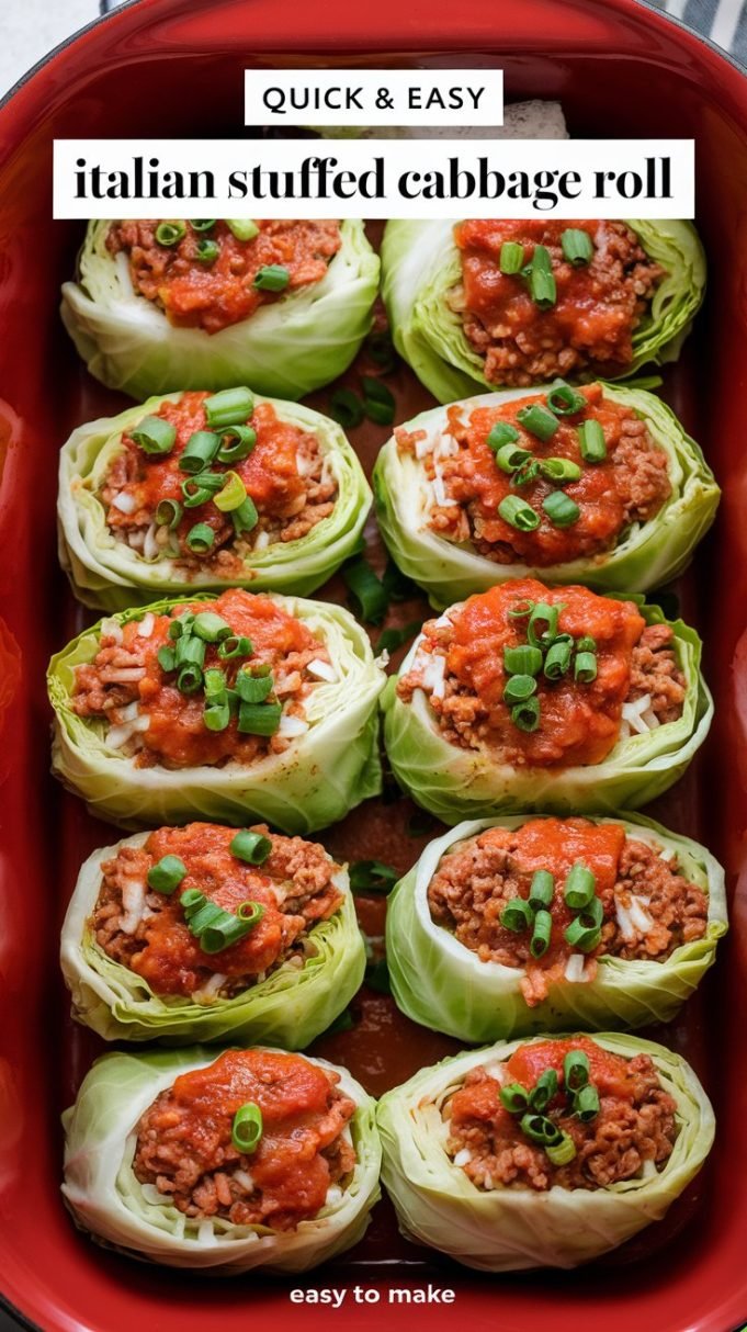 Italian Stuffed Cabbage Rolls: A Hearty, Flavorful Twist on a Classic Dish