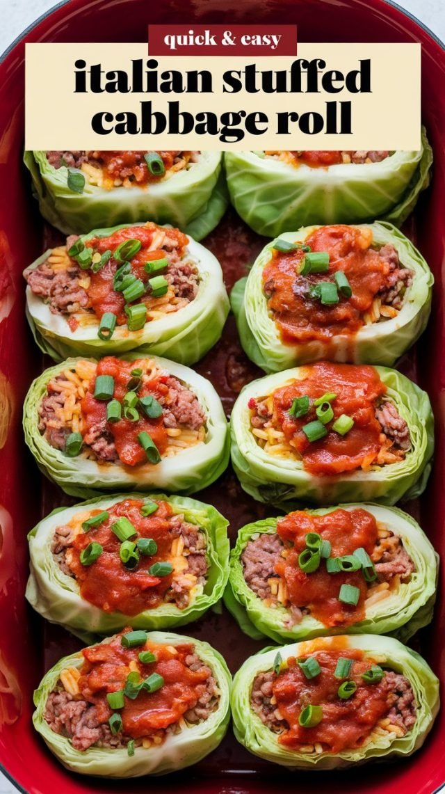 Italian Stuffed Cabbage Rolls: A Hearty, Flavorful Twist on a Classic Dish