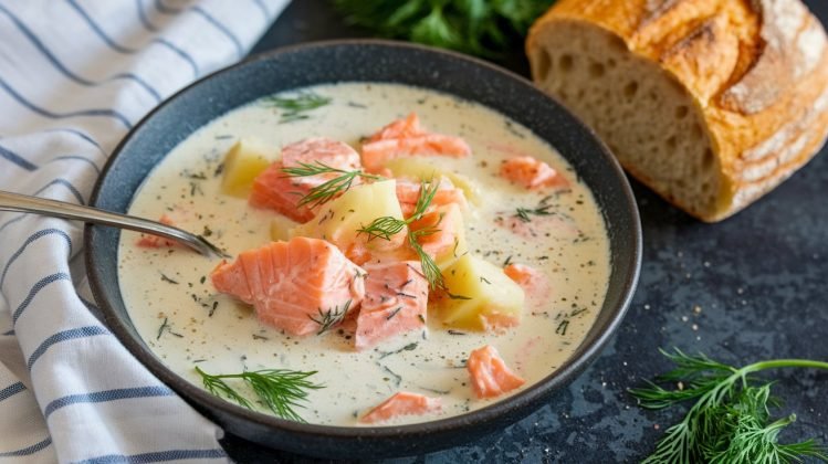 Easy Finnish Salmon Soup (Lohikeitto) Recipe